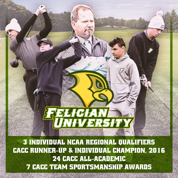 Felician Logo Felician University Golden Falcons T Shirts Premium